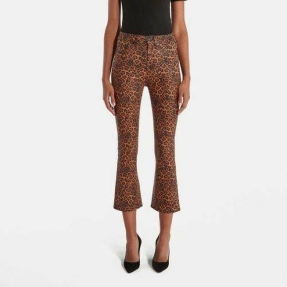 7 For All Mankind | Jeans | Leopard Print Slim Kick Jeans | Poshmark